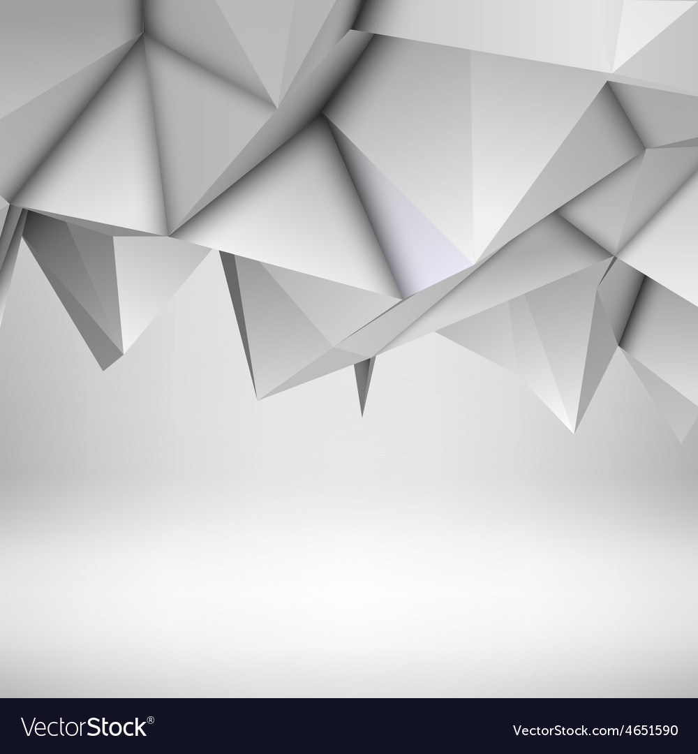 White abstract polygonal background Royalty Free Vector