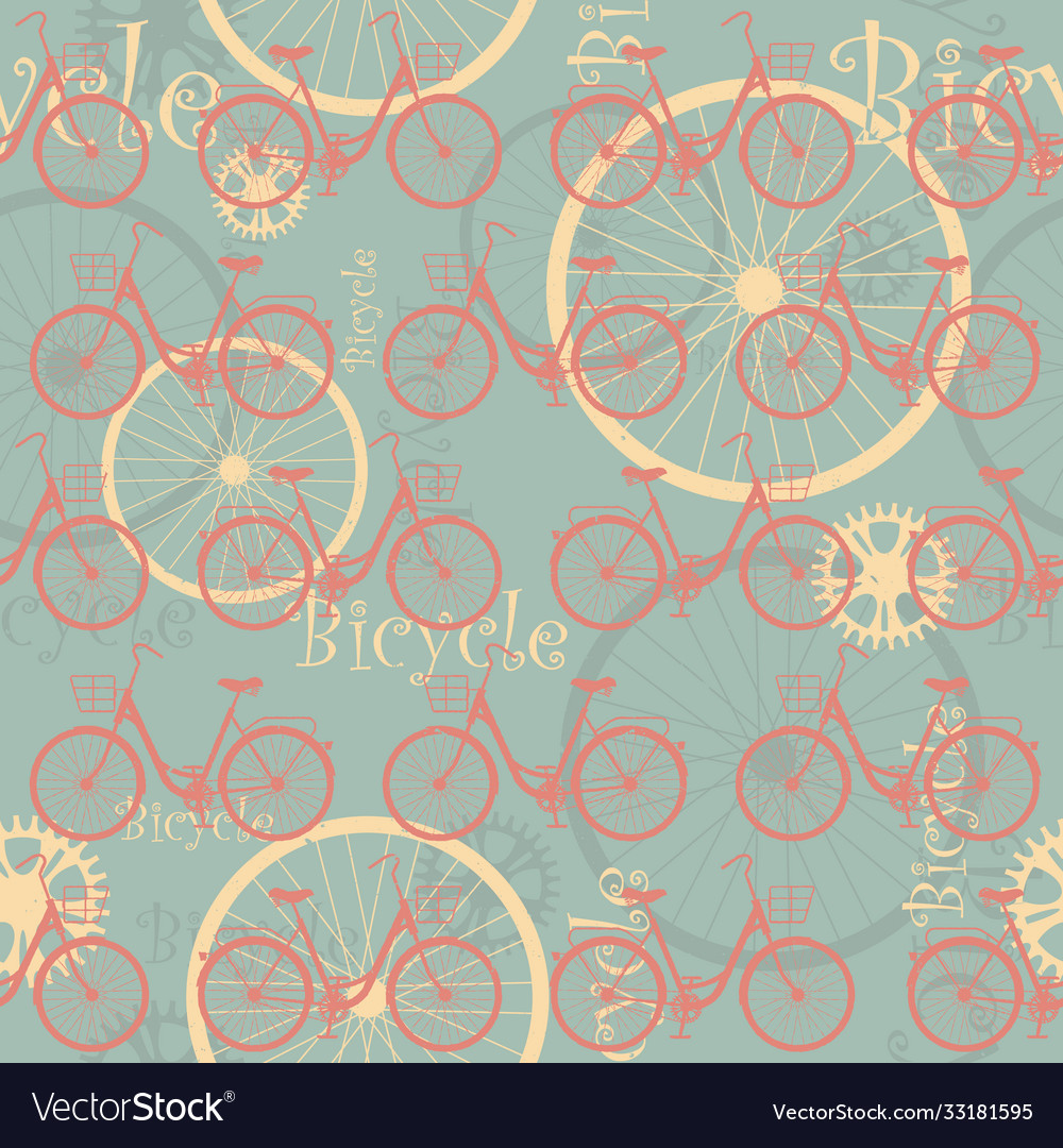 Bicycle pattern Royalty Free Vector Image - VectorStock