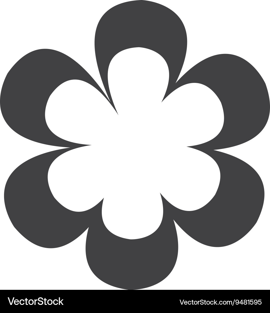 Flower garden isolated icon design Royalty Free Vector Image