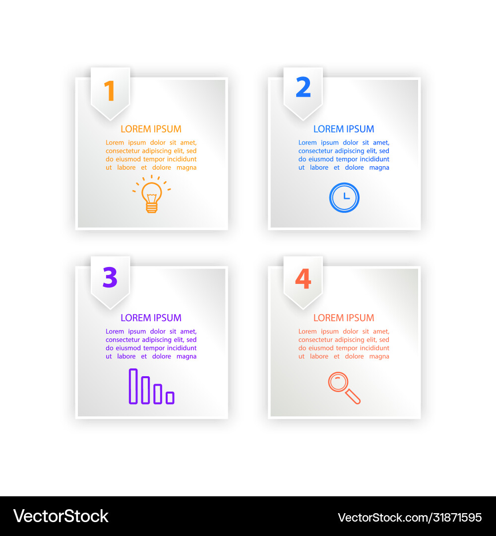 Infographic 3d label template design business Vector Image