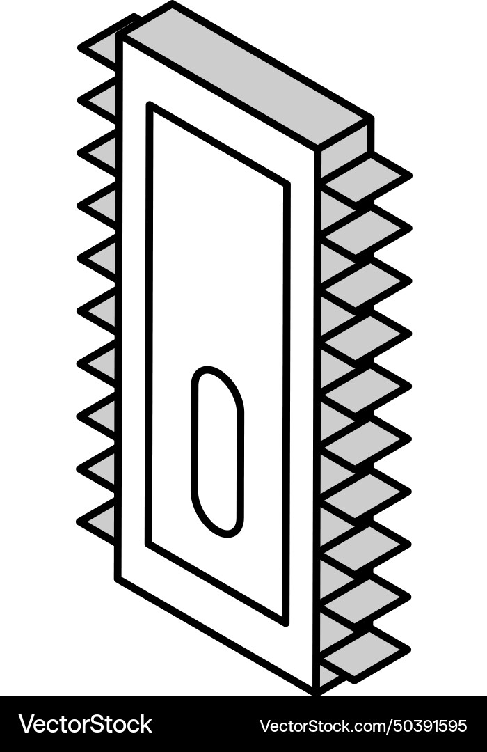 Microchip semiconductor manufacturing isometric Vector Image