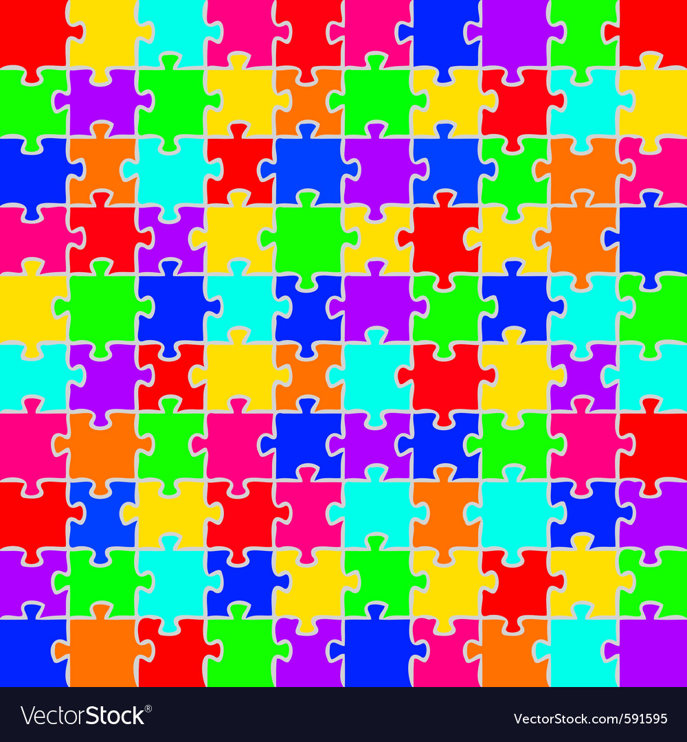Puzzles background Royalty Free Vector Image - VectorStock