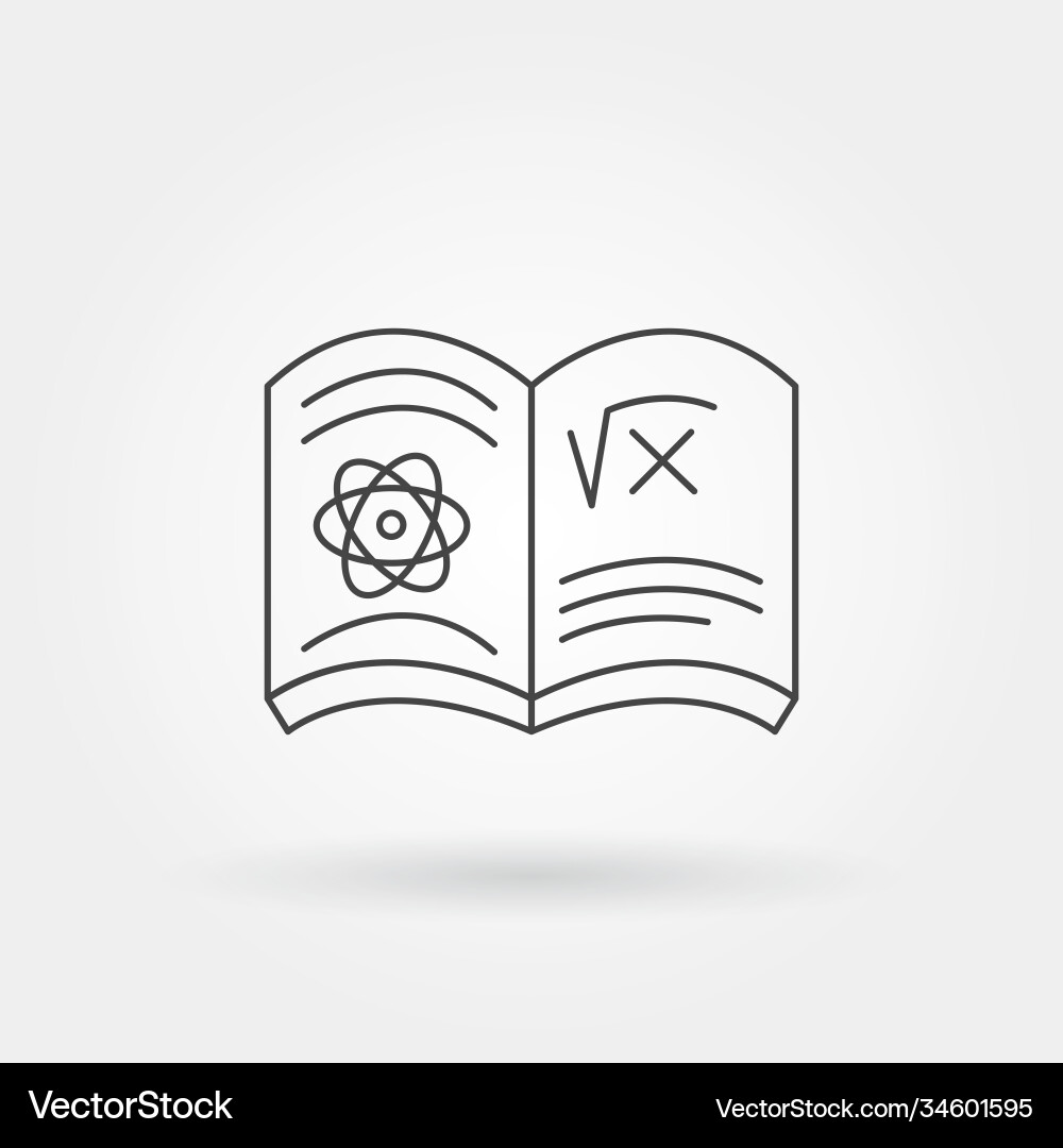Science books single isolated icon with modern Vector Image