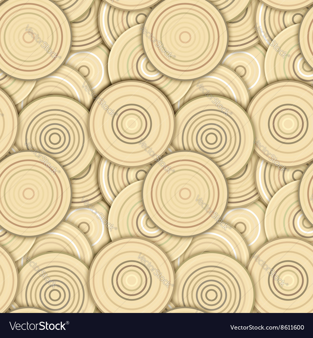 Abstract geometric circles seamless pattern Vector Image
