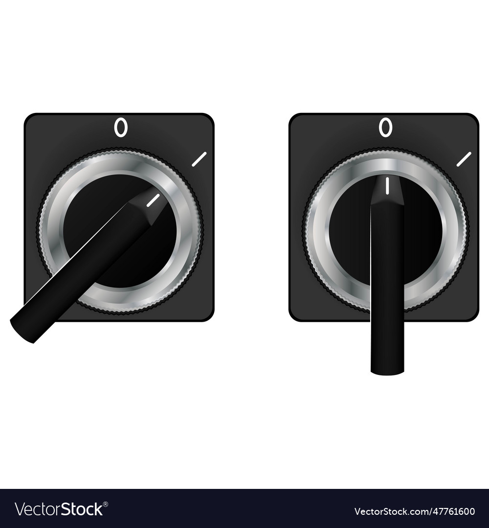 Cam switch for control panel Royalty Free Vector Image