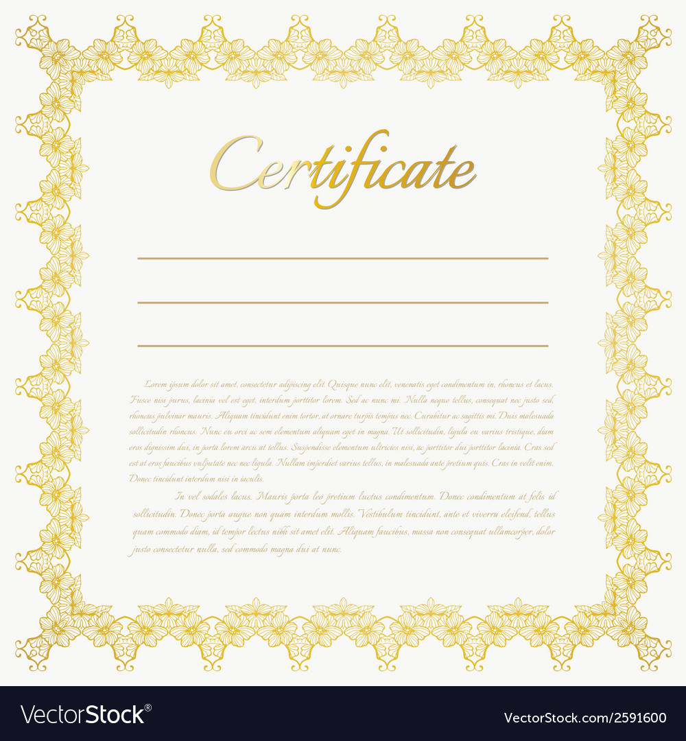 Certificate background Royalty Free Vector Image