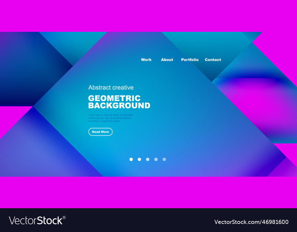 Dynamic triangle design with fluid gradient colors