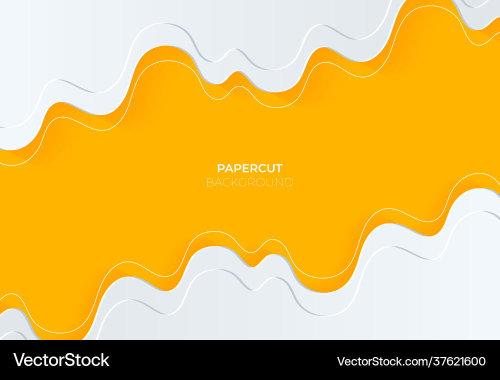 Modern abstract papercut style elegant background Vector Image