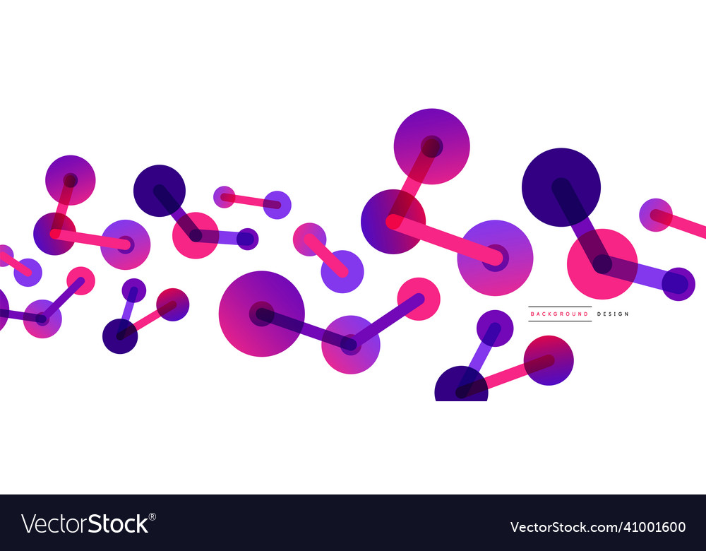 Network Concept Abstract Background Dots Vector Image