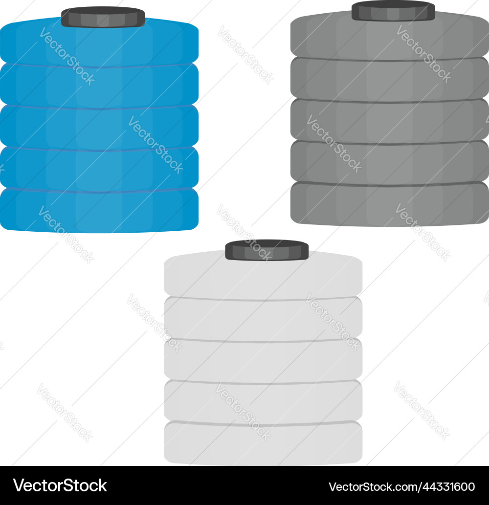 Water tank on a white background Royalty Free Vector Image