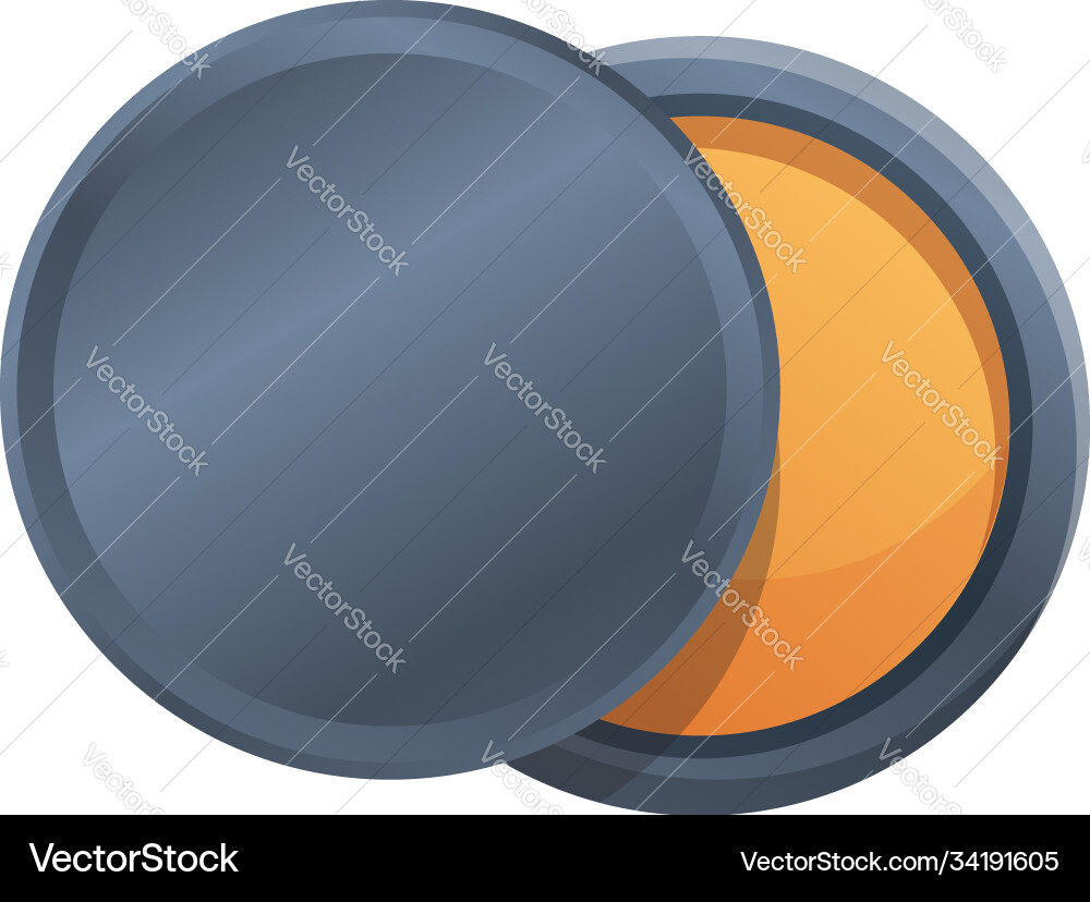 Calligraphy paint jar icon cartoon style Vector Image
