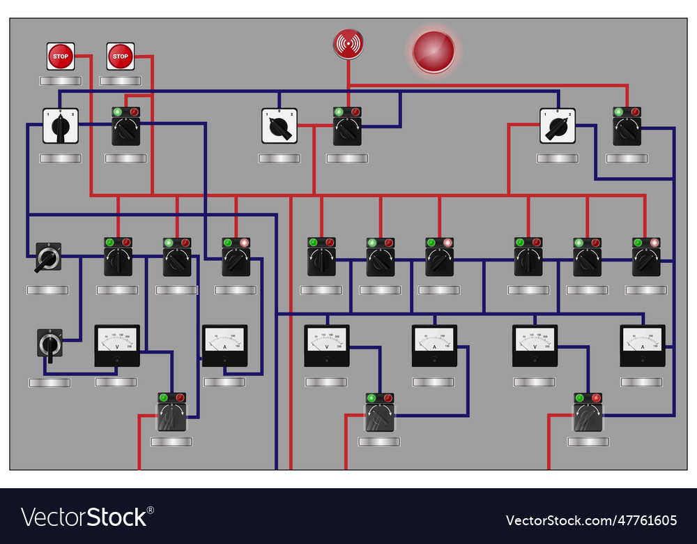 Control panel production control panel Royalty Free Vector