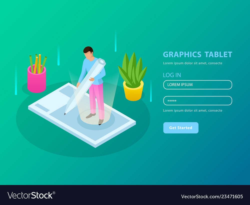 People and interfaces isometric composition Vector Image People and interfaces isometric composition Vector Image