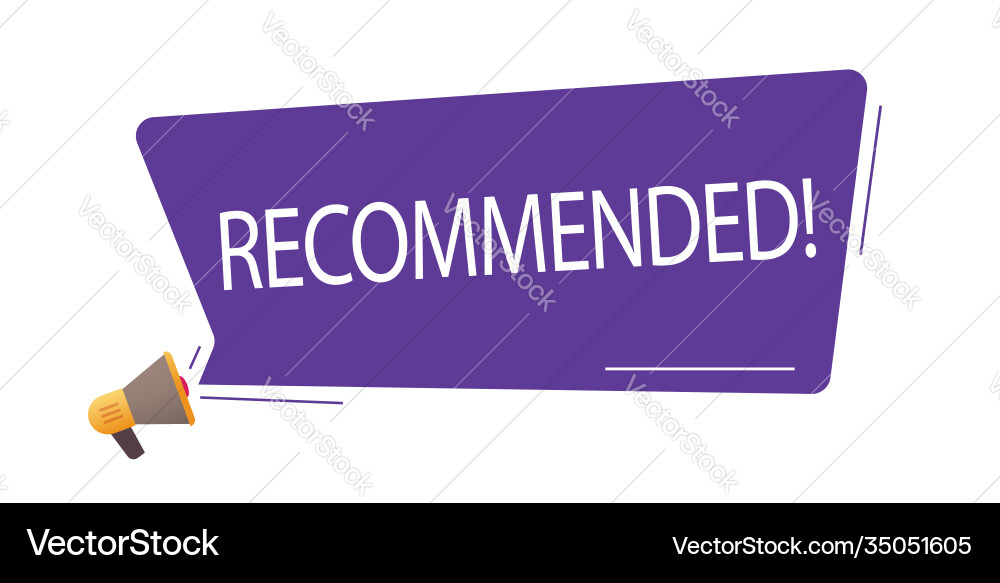 Recommend banner concept flat cartoon style Vector Image