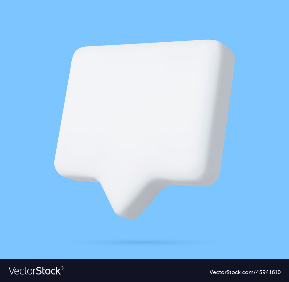 Blank red speech bubble pin Royalty Free Vector Image