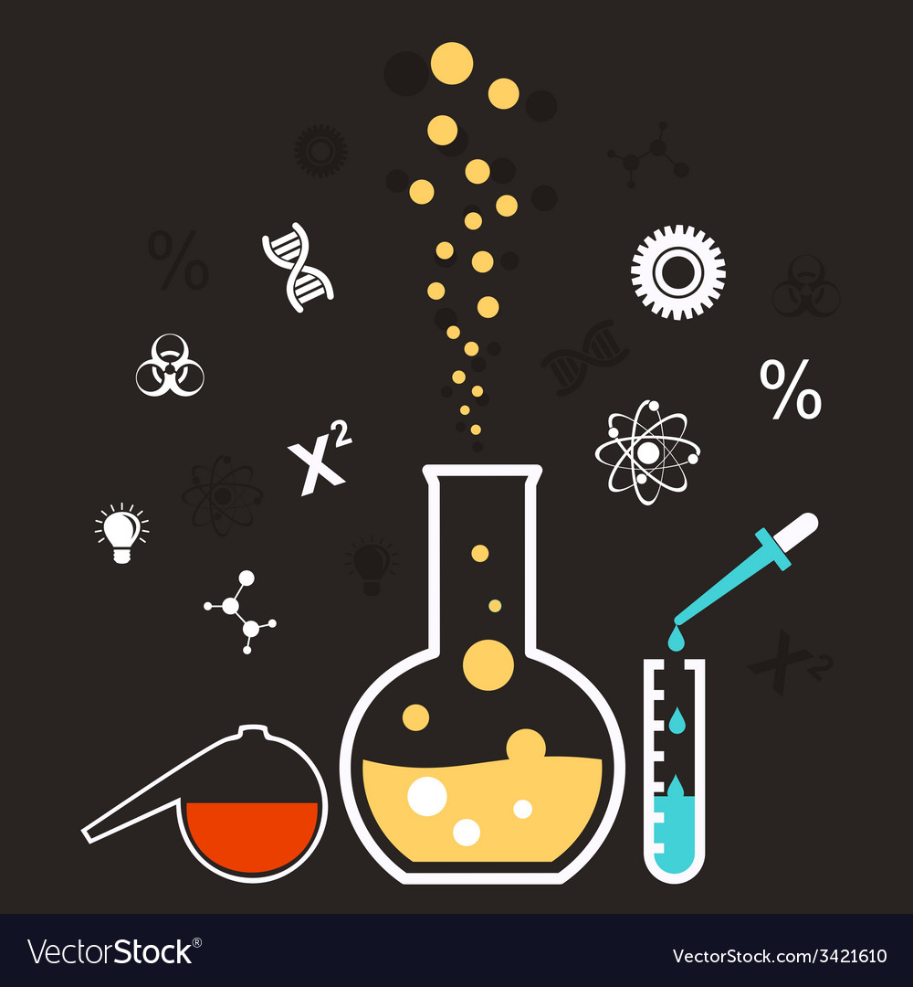 Chemical Reaction Royalty Free Vector Image VectorStock