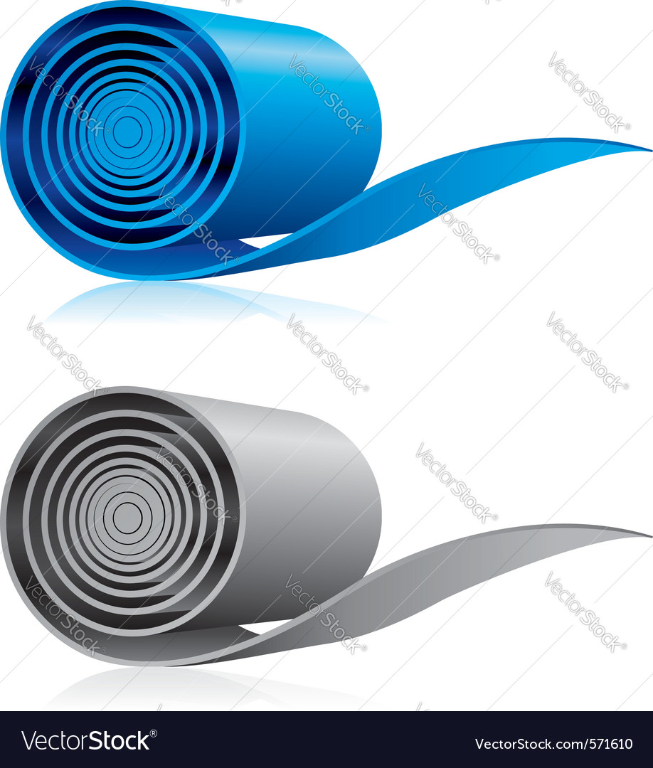 Roll material Royalty Free Vector Image - VectorStock