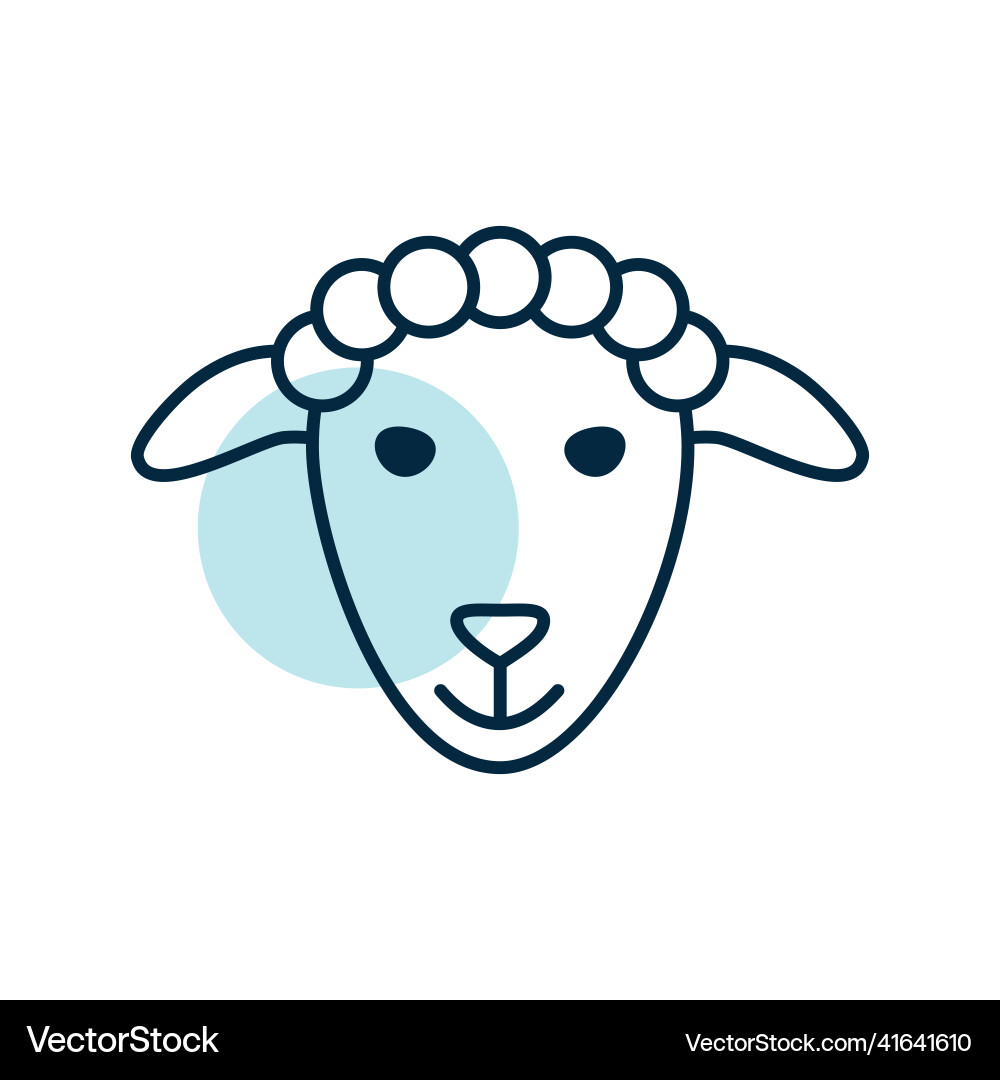 Sheep icon farm animal Royalty Free Vector Image
