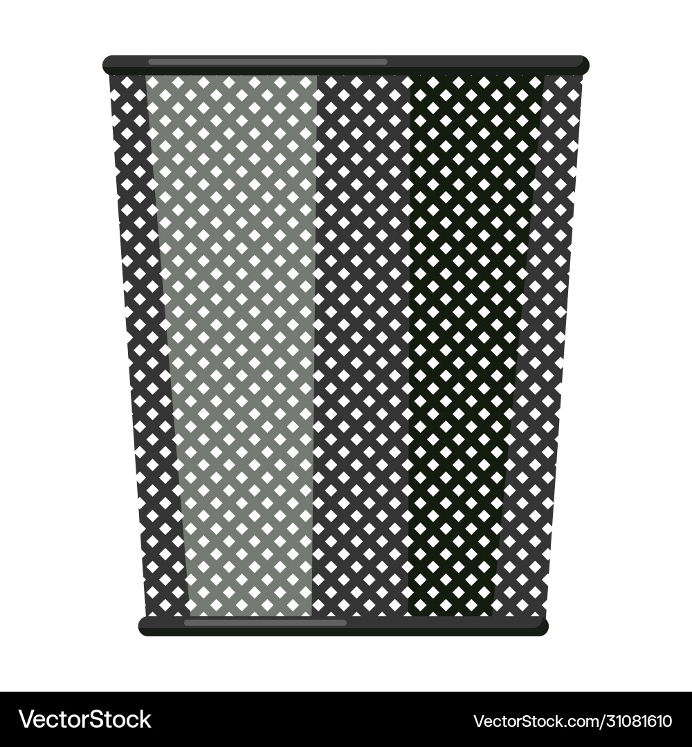 Trash box iconcartoon icon isolated Royalty Free Vector