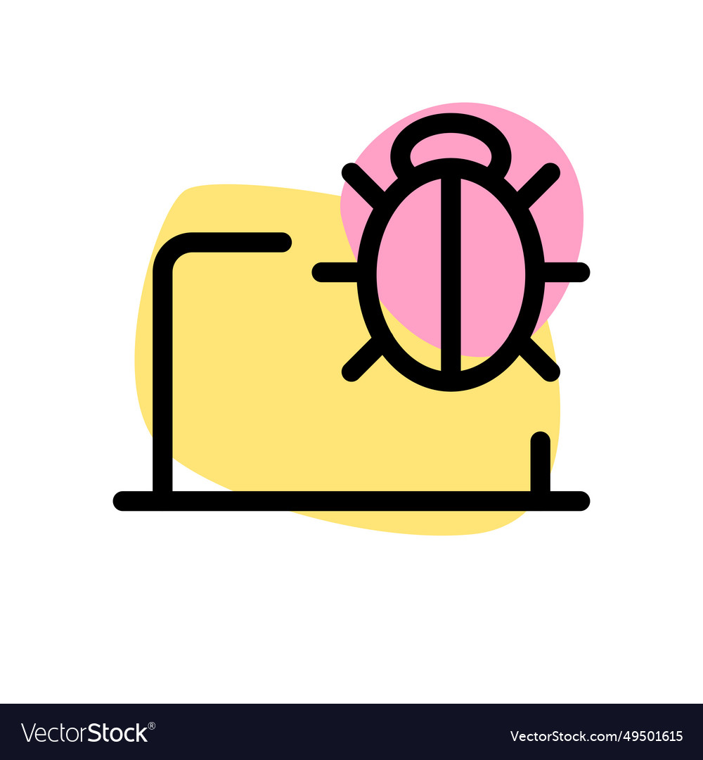 Coding error in a piece of software Royalty Free Vector