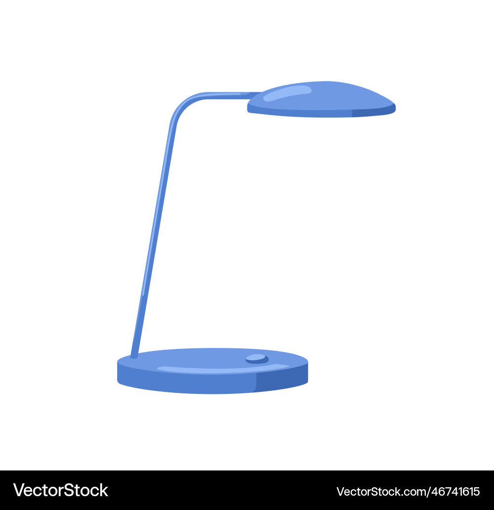Electric table desk lamp office desktop light Vector Image