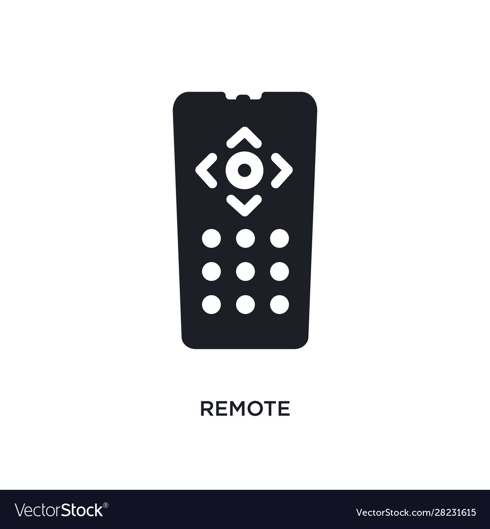 Remote isolated icon simple element from smart Vector Image