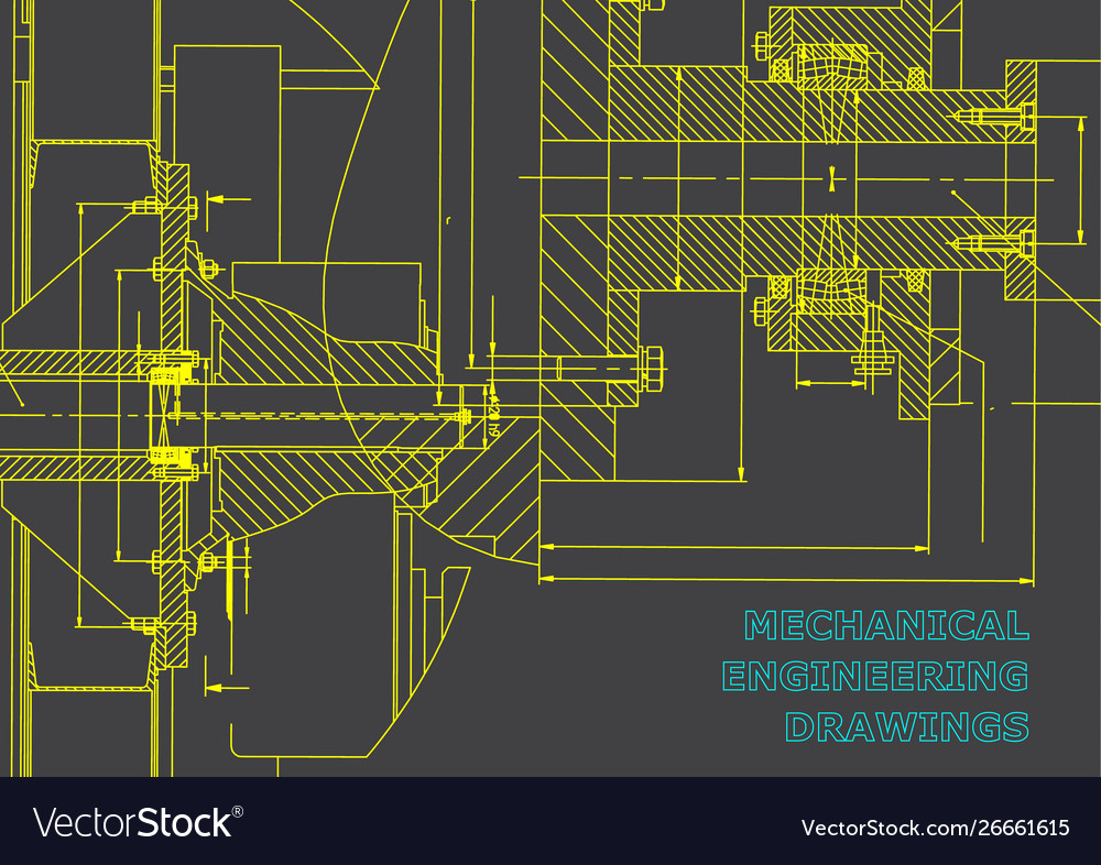Technical mechanical engineering backgrounds Vector Image