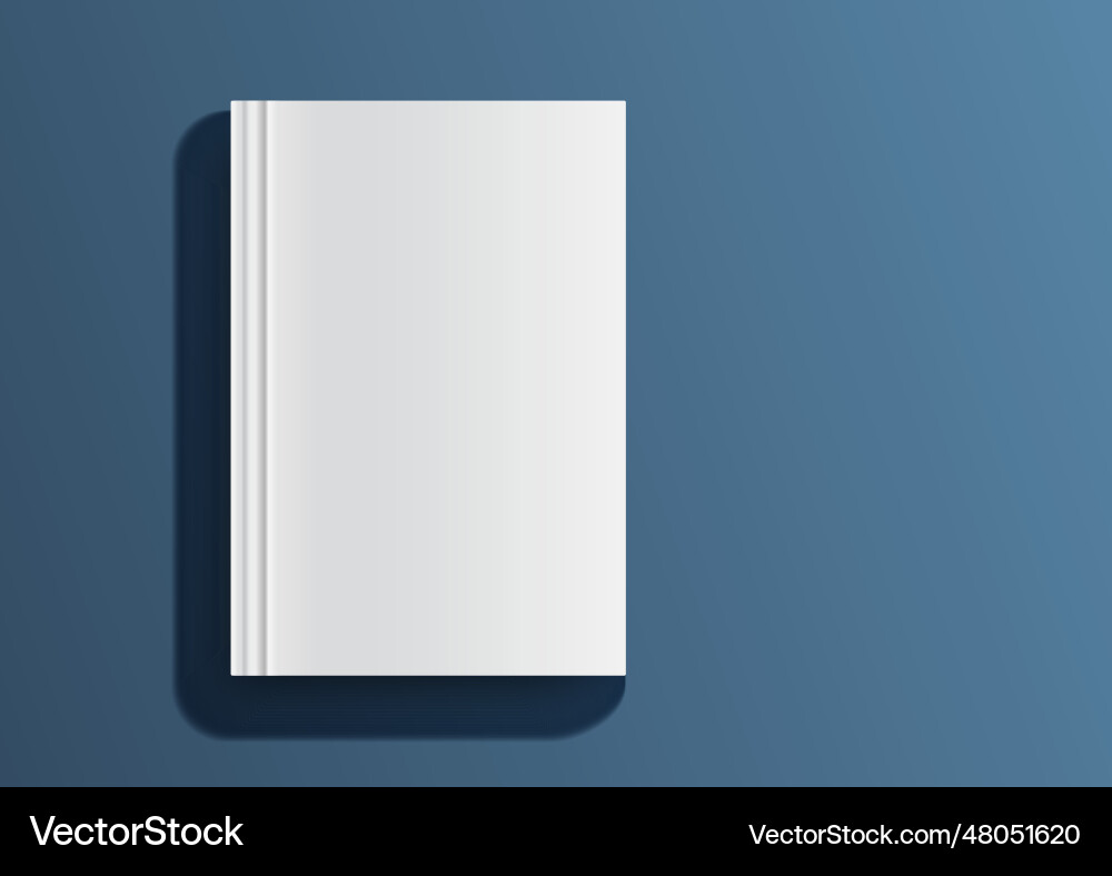 Empty magazine album or book template Royalty Free Vector