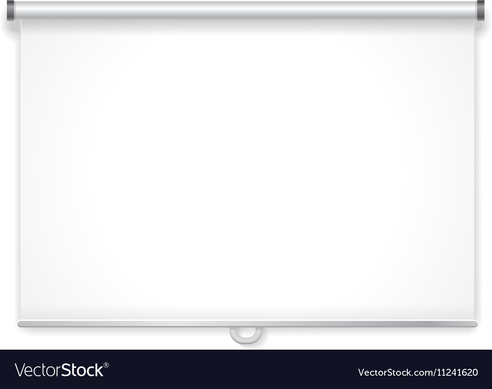Empty projection screen Royalty Free Vector Image