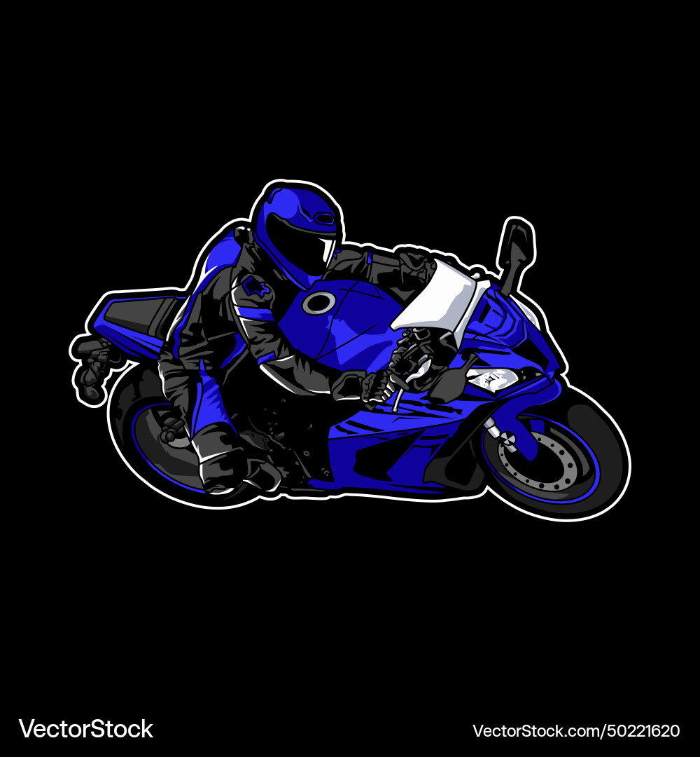 Montorcycle kawasaki ninja Royalty Free Vector Image