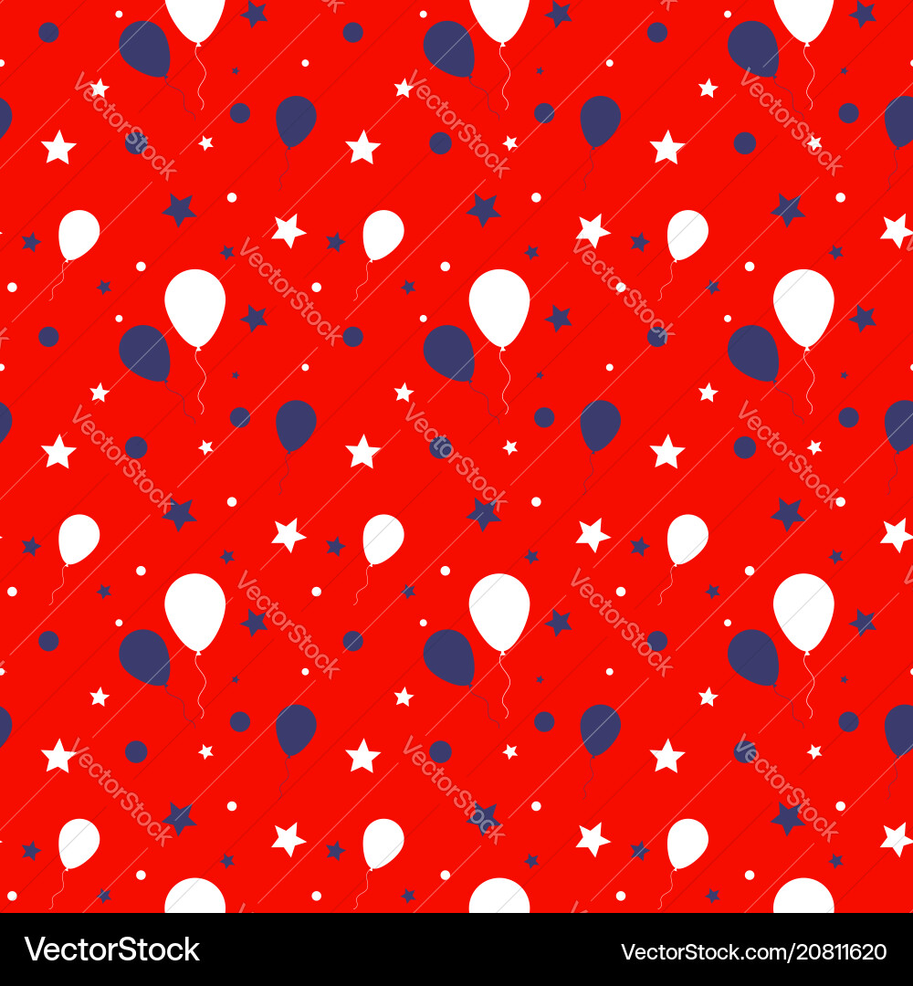 Seamless pattern in american national colors Vector Image