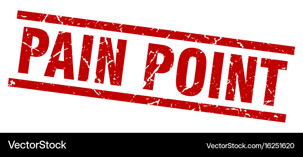 Square grunge red pain point stamp Royalty Free Vector Image