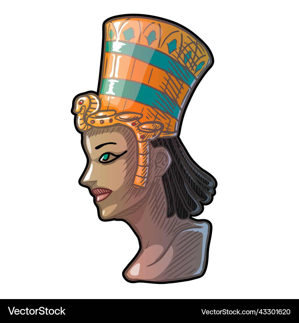 Statue of ancient egyptian isolated Royalty Free Vector