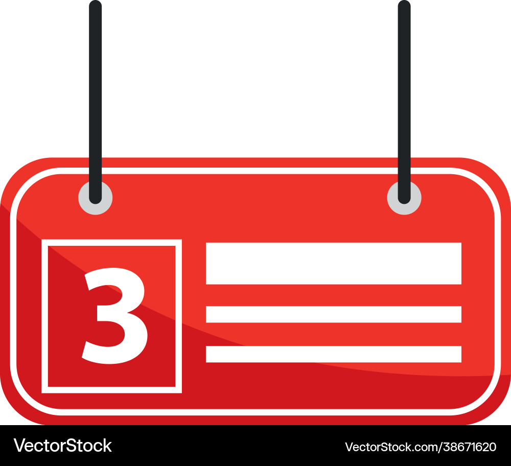 Supermarket aisle number Royalty Free Vector Image