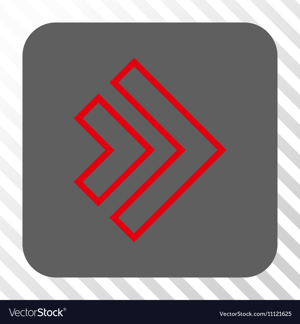 Direction right rounded square button Royalty Free Vector