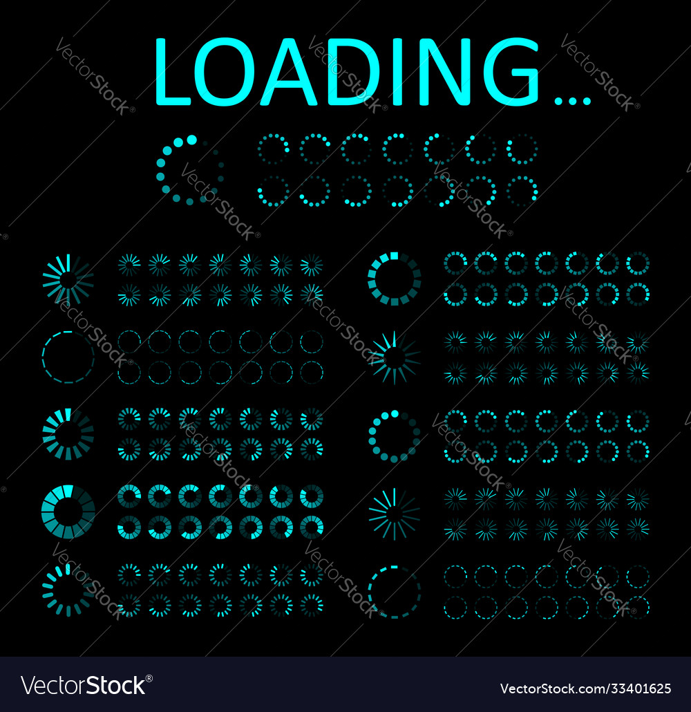 Icon load progress circle for ui loading Vector Image