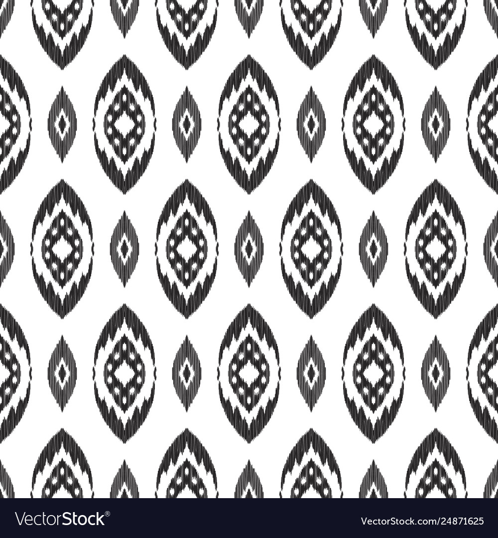 Ikat seamless pattern Royalty Free Vector Image