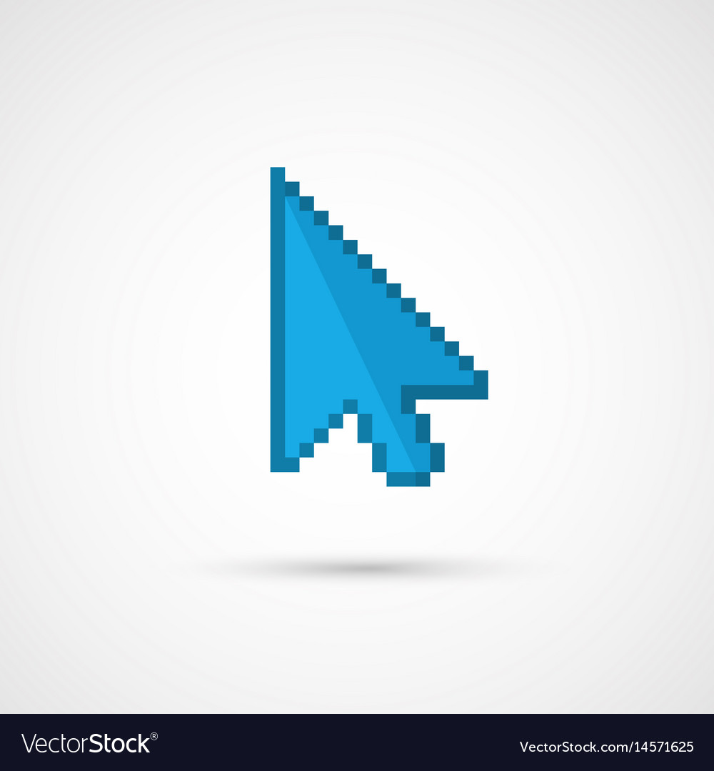 Pixel cursor icon - cursor Royalty Free Vector Image