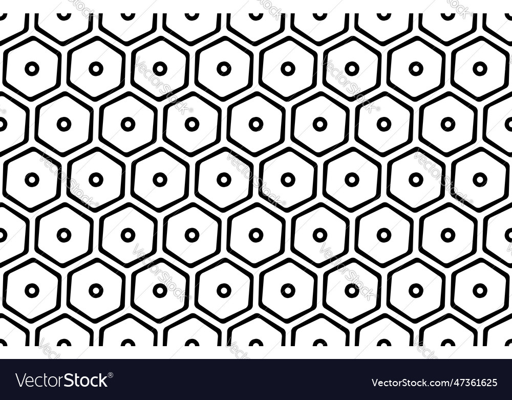 Seamless hexagons pattern Royalty Free Vector Image