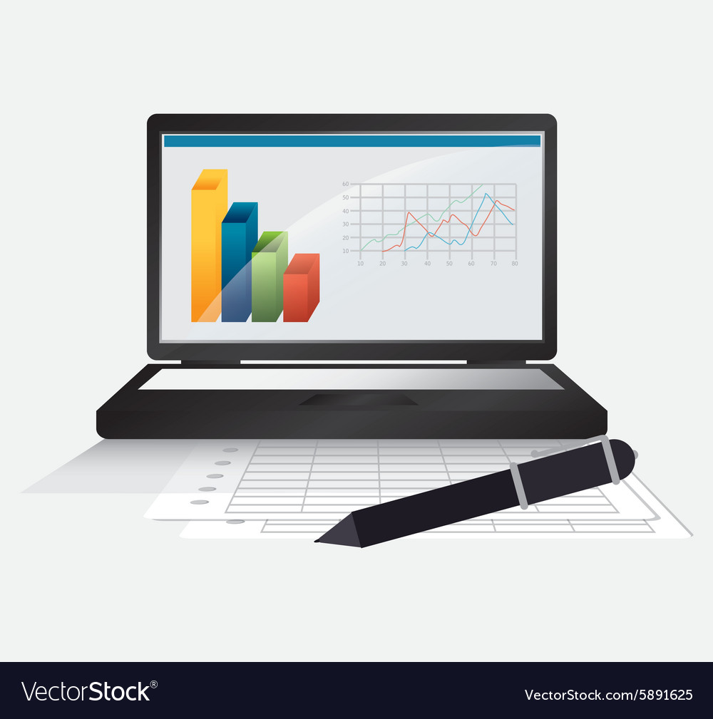 Spreadsheet design Royalty Free Vector Image - VectorStock