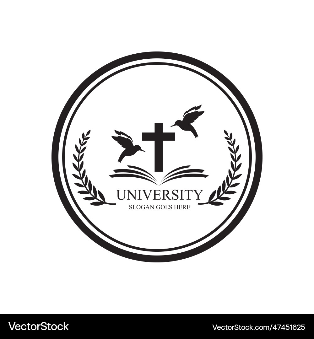 University and academy icons emblems or shields Vector Image