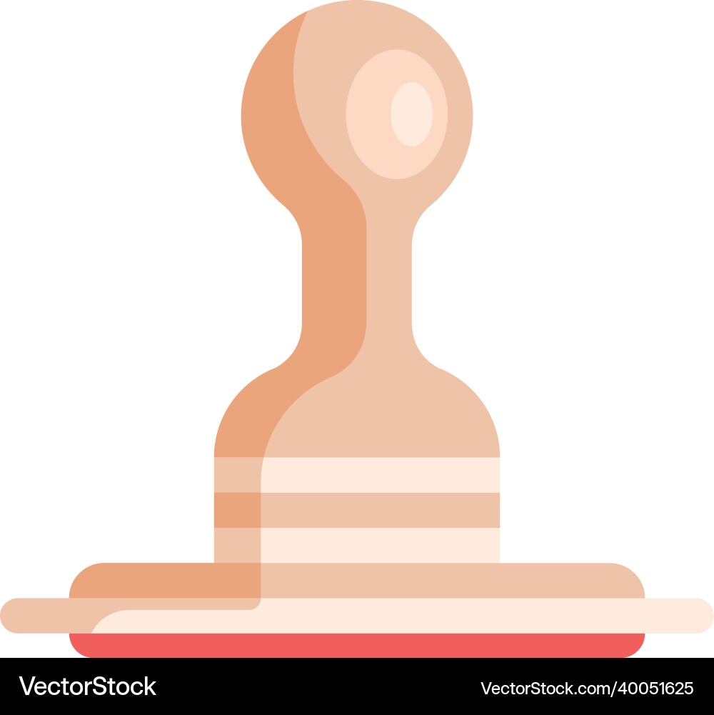 Wooden rubber seal Royalty Free Vector Image - VectorStock
