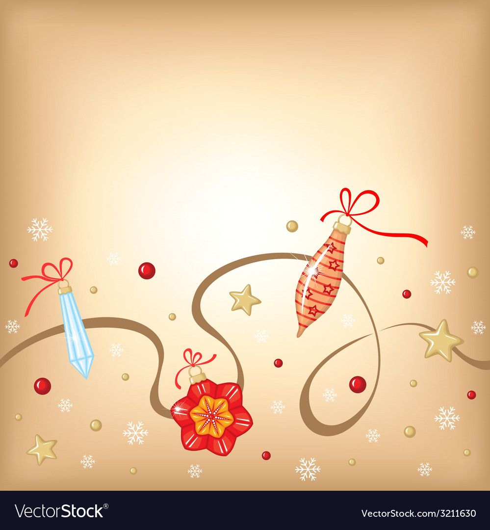 Baubles string Royalty Free Vector Image - VectorStock