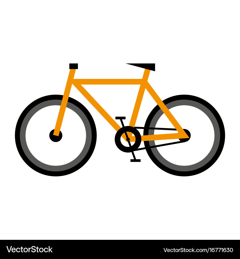 Bike icon on isolated background Royalty Free Vector Image