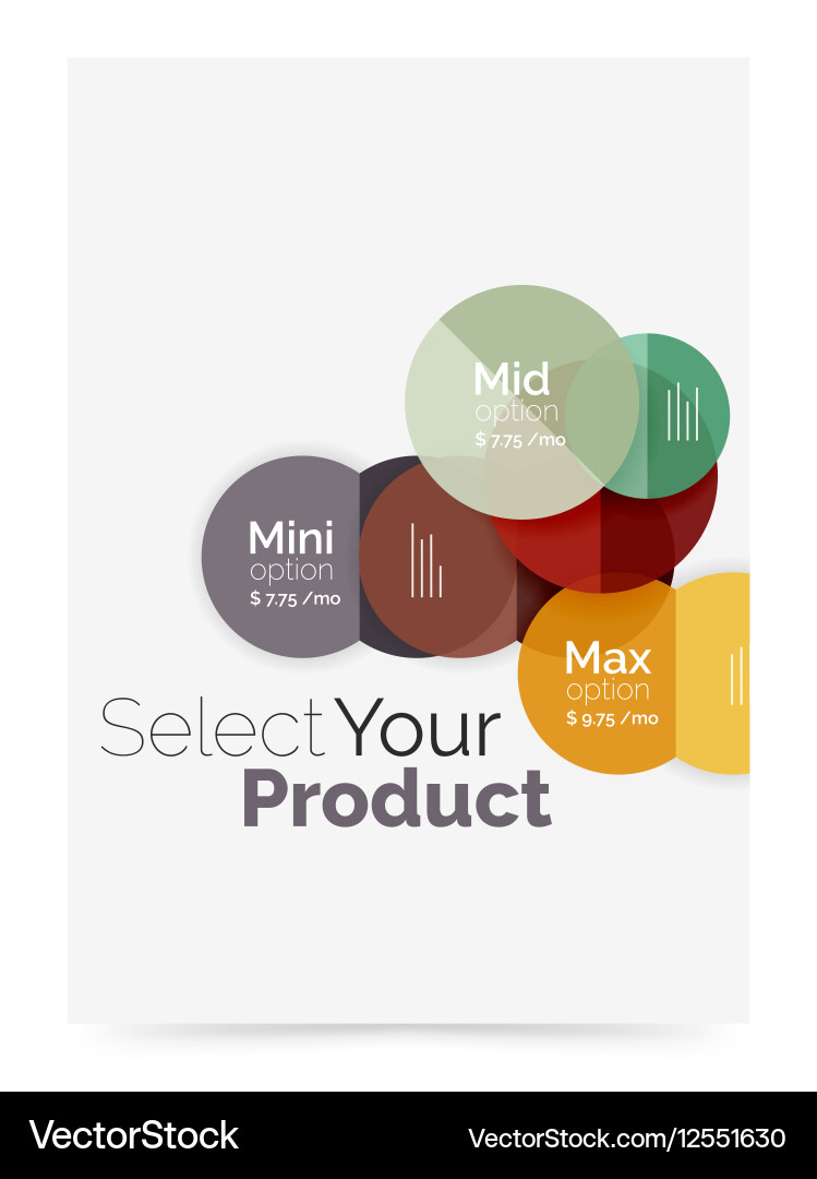 Business cover brochure design with select option Vector Image