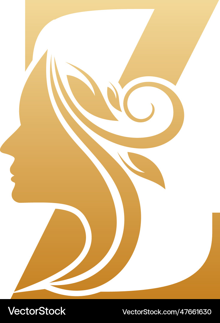 Initial z face beauty logo design templates Vector Image