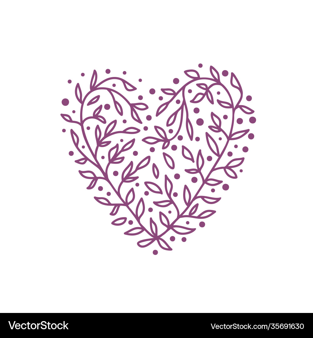 Pink hearts lace heart with Royalty Free Vector Image
