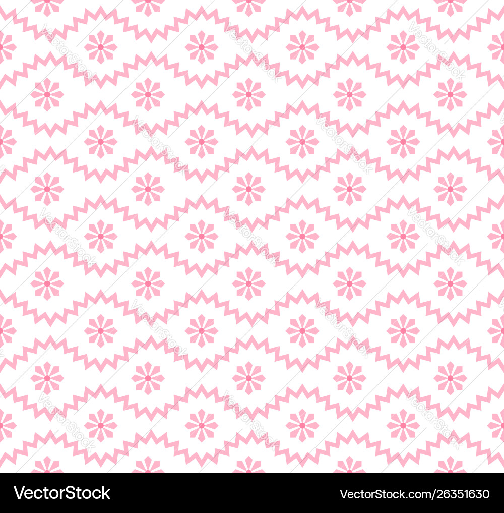 Seamless pattern with geometric zigzag and small Vector Image