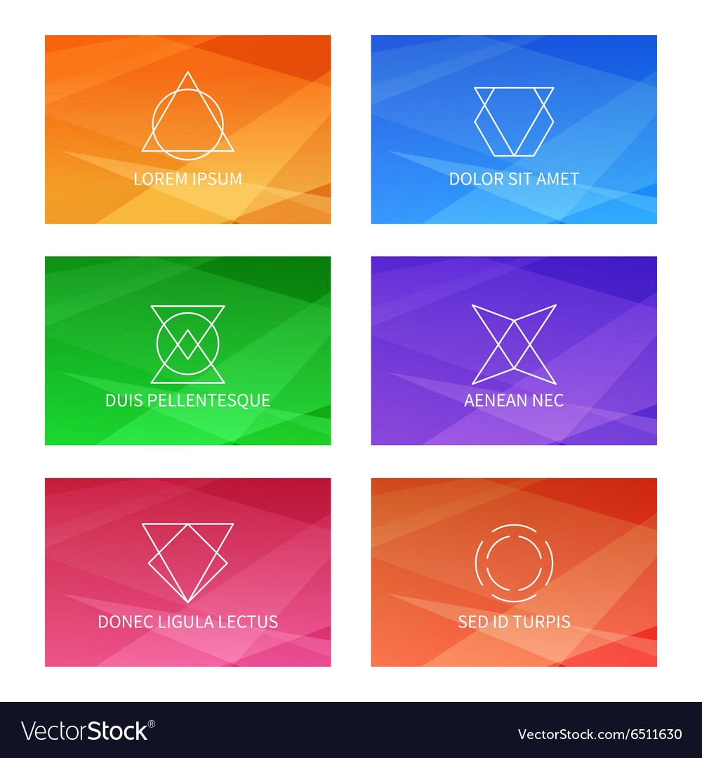 User interface templates set Royalty Free Vector Image