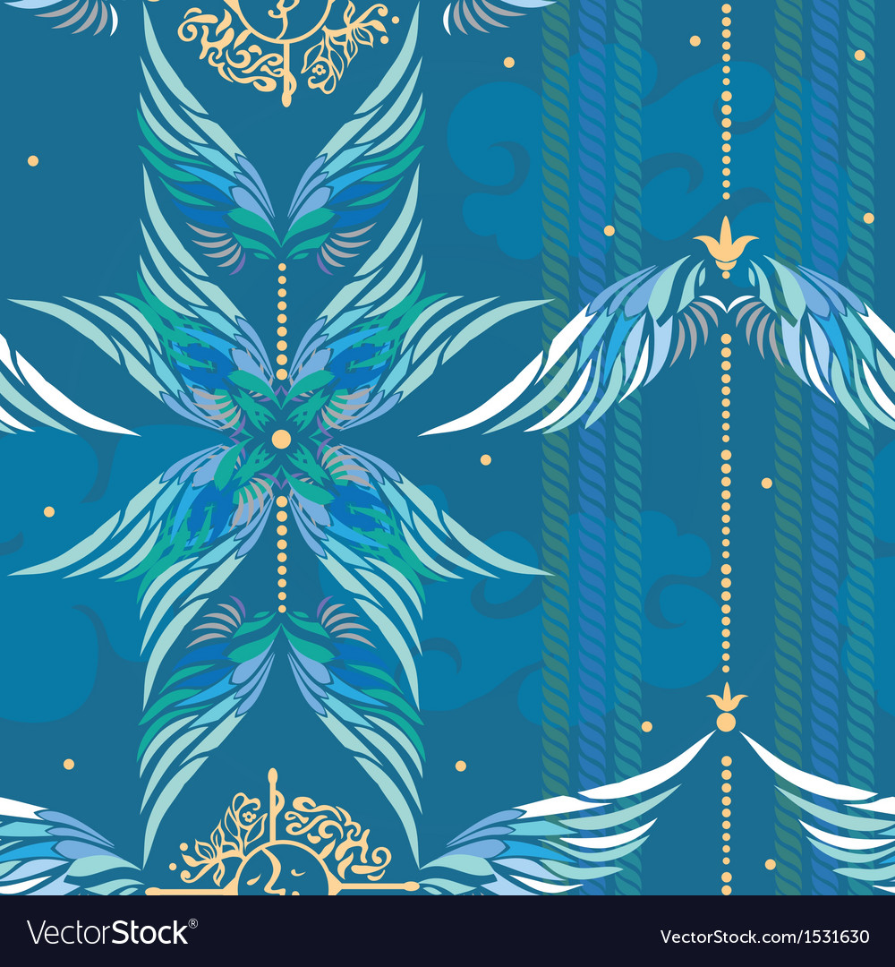 Wings pattern Royalty Free Vector Image - VectorStock